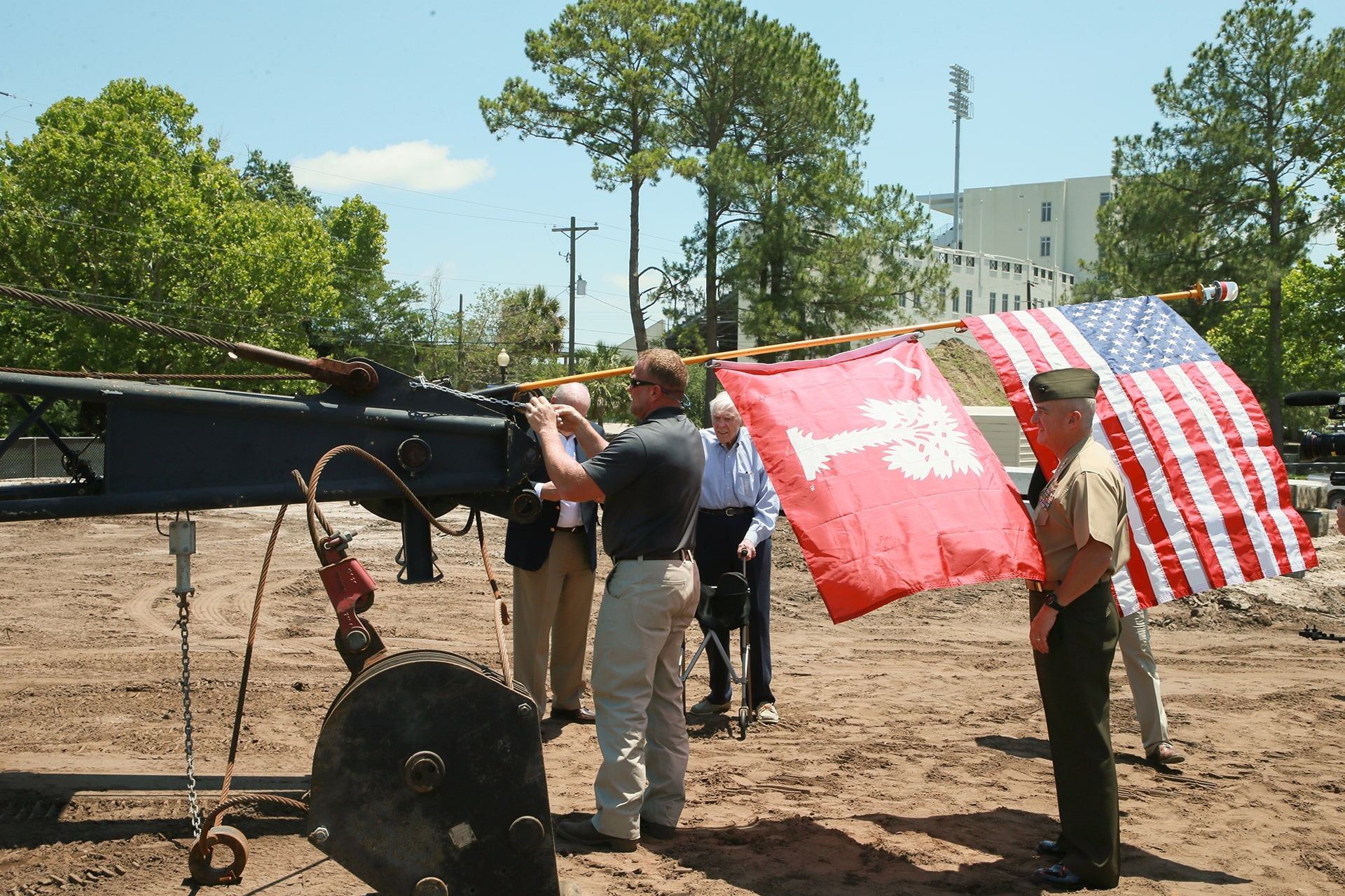 With Bastin Hall construction underway, Citadel president and ...