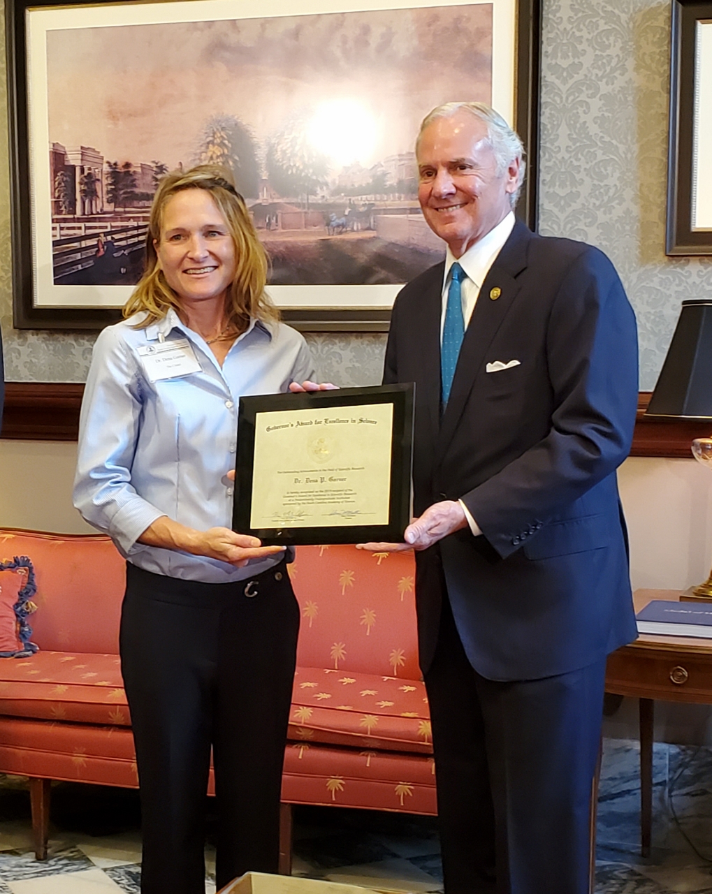 Dr. Dena Garner earns Governor's Award for Excellence in Scientific ...