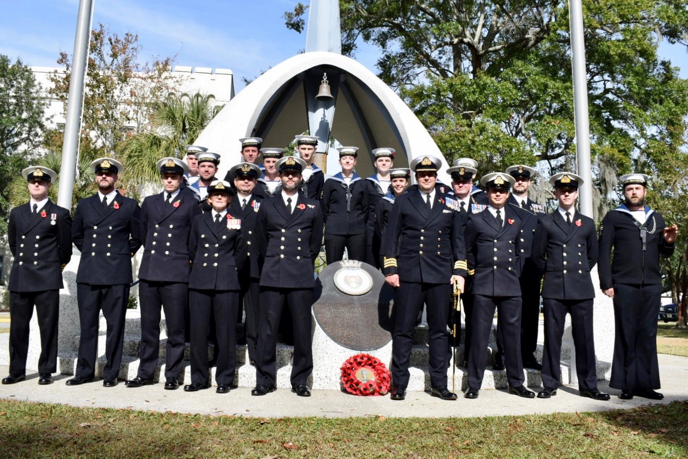 British Royal Navy visits Seraph Monument on campus - The Citadel Today