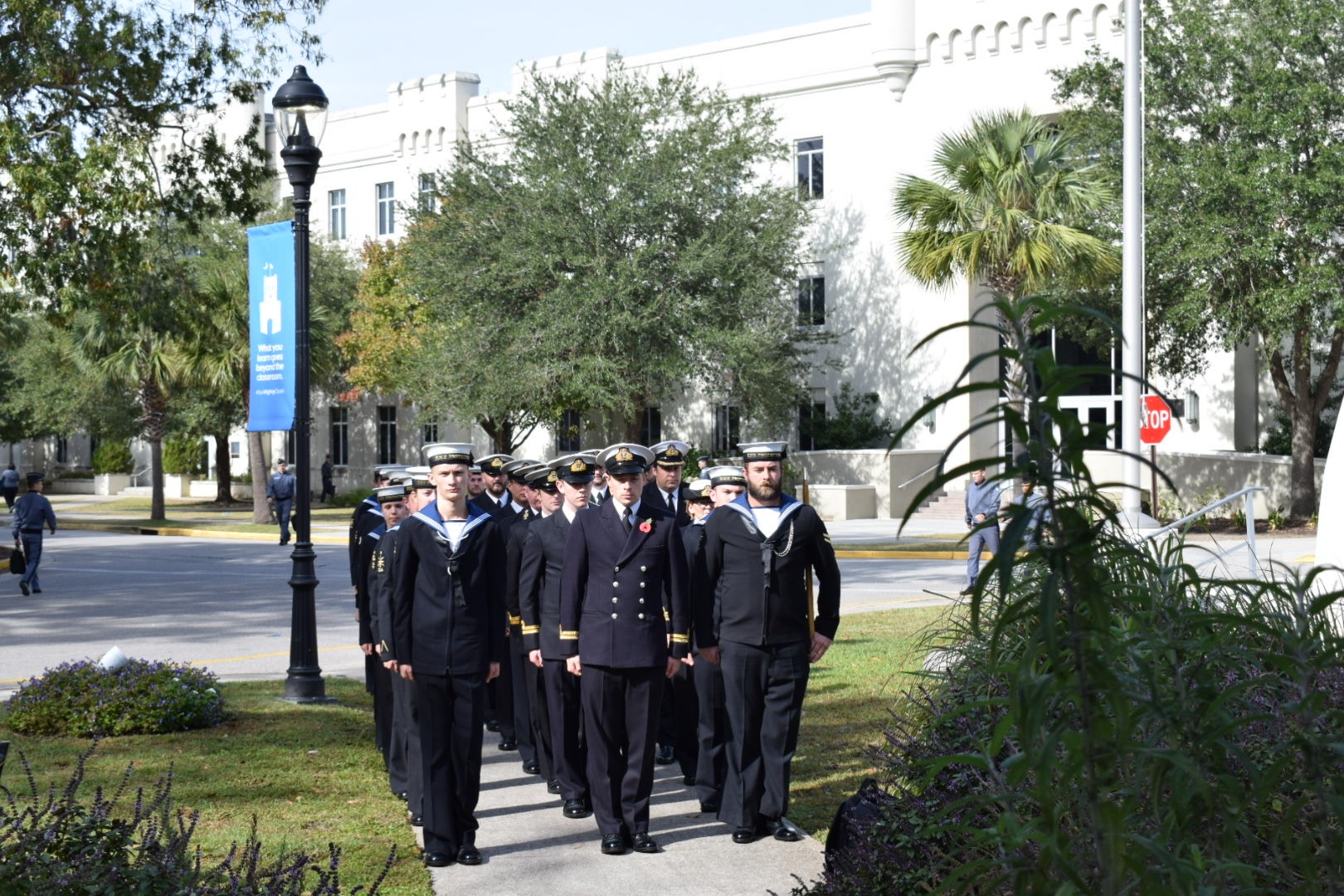 British Royal Navy visits Seraph Monument on campus - The Citadel Today