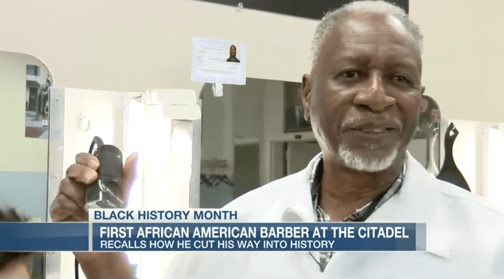 The Citadel’s first African American barber recalls his journey at ...