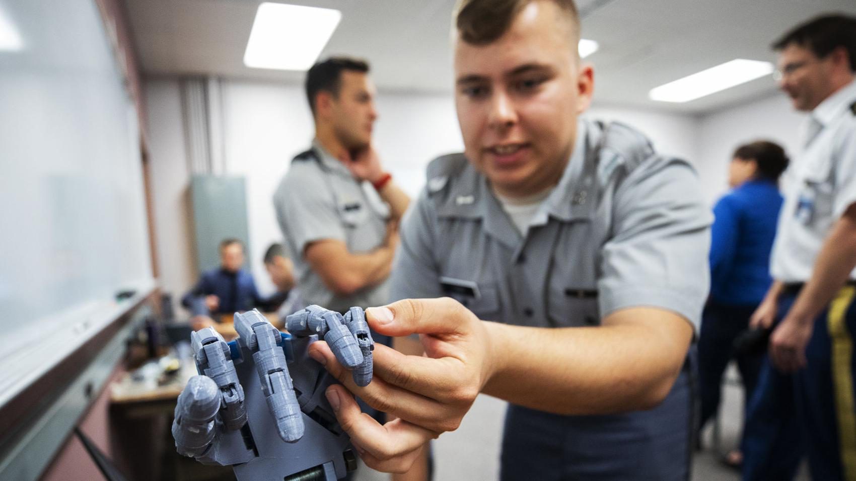 SC cadet students build robot hands to teach American Sign Language ...