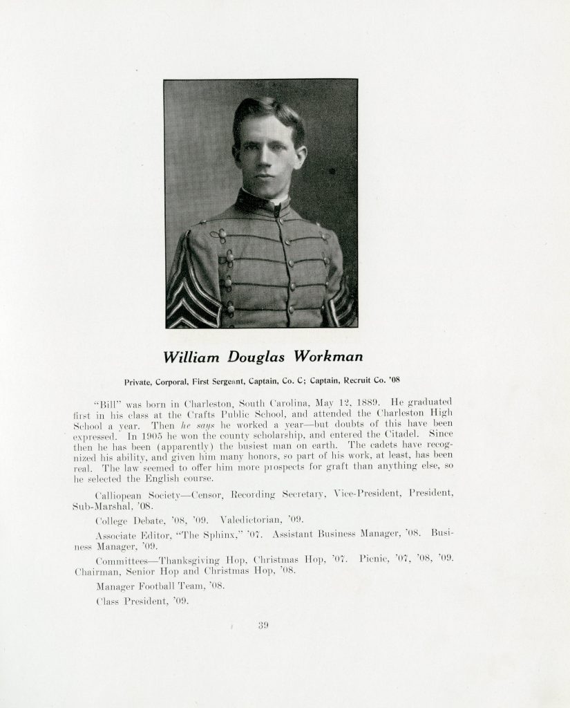 Six generations of Workmans and a wakeup - The Citadel Today