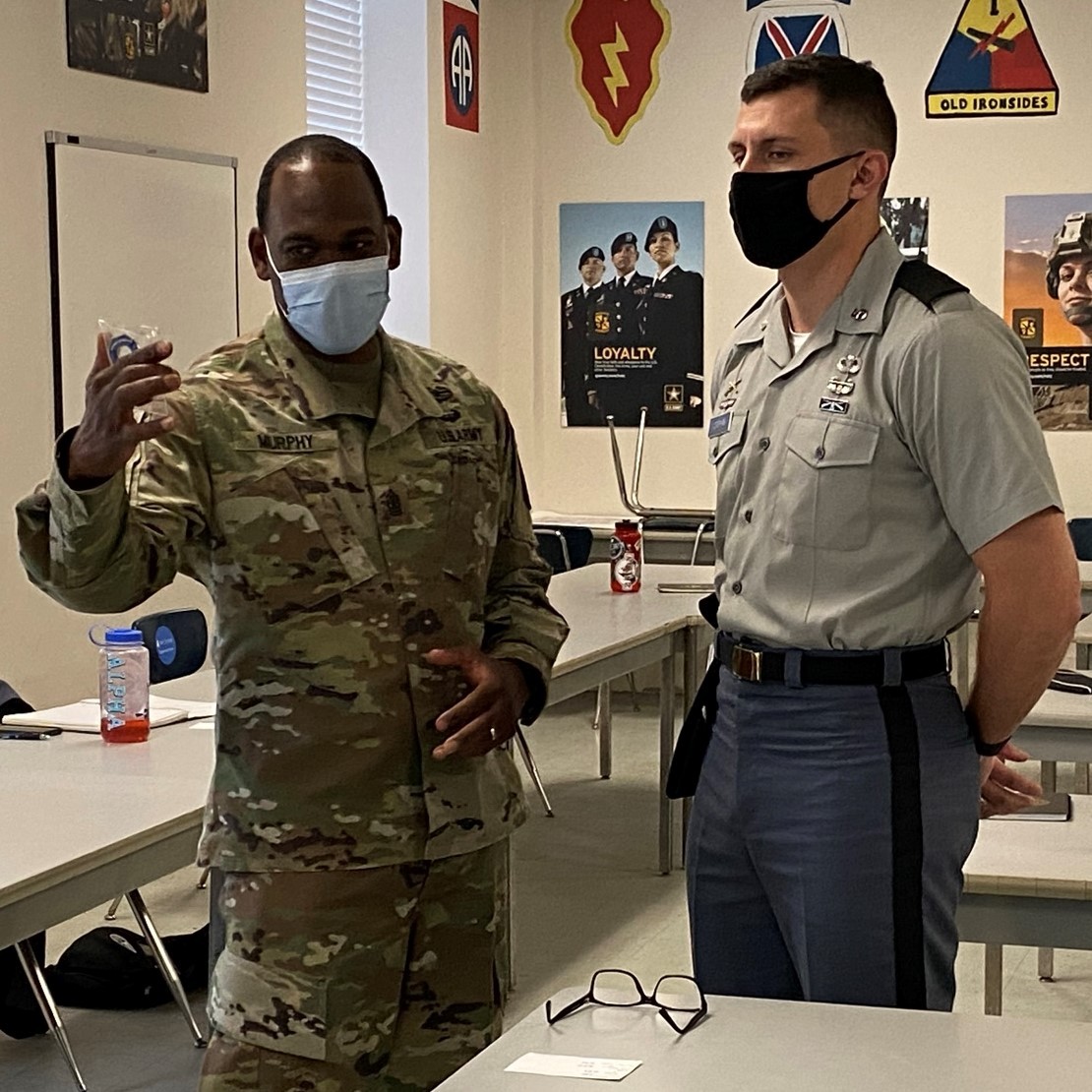 Army cadets learn leadership from one of The Citadel’s highest-ranking ...