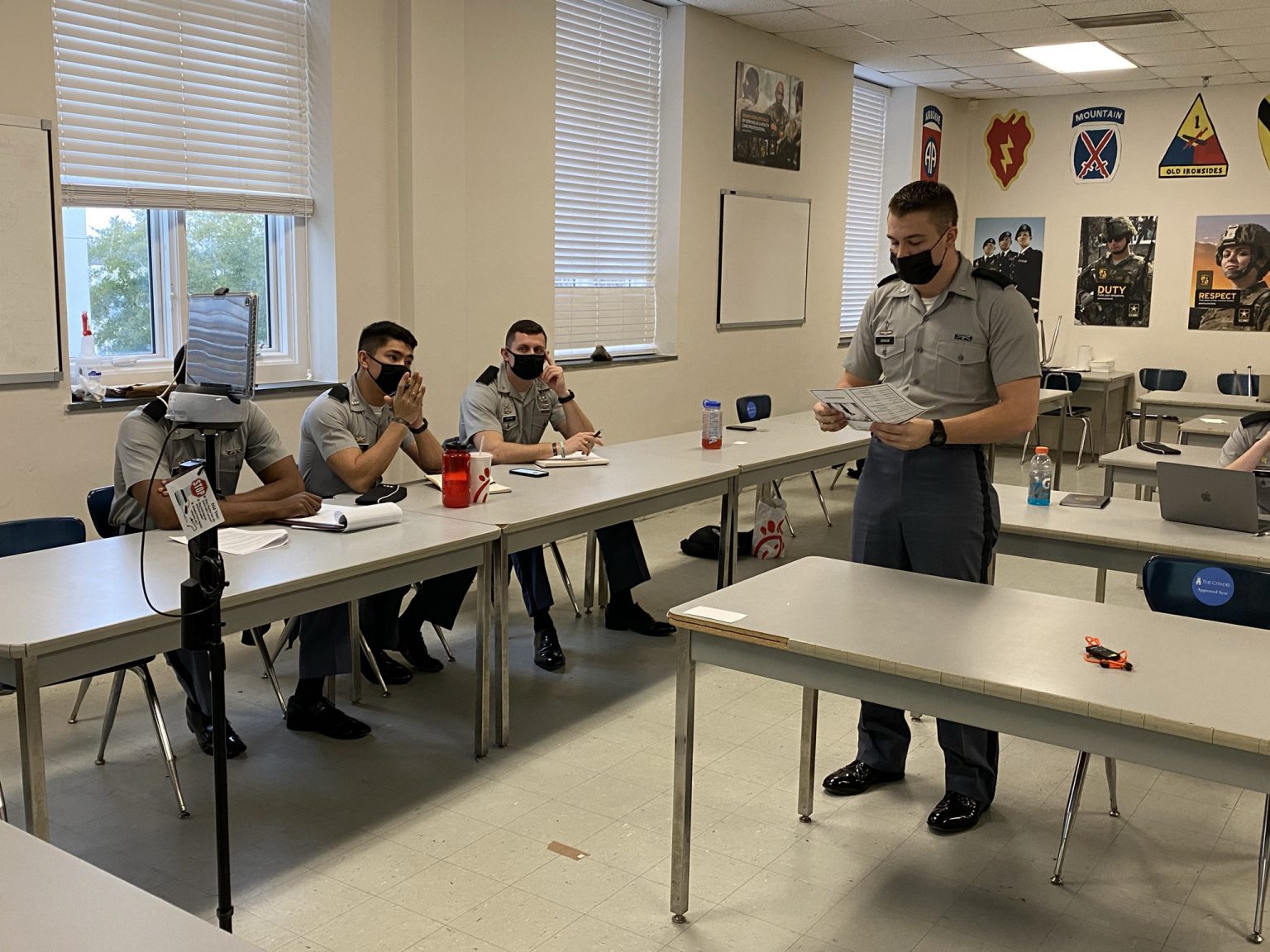 Army cadets learn leadership from one of The Citadel’s highest-ranking ...