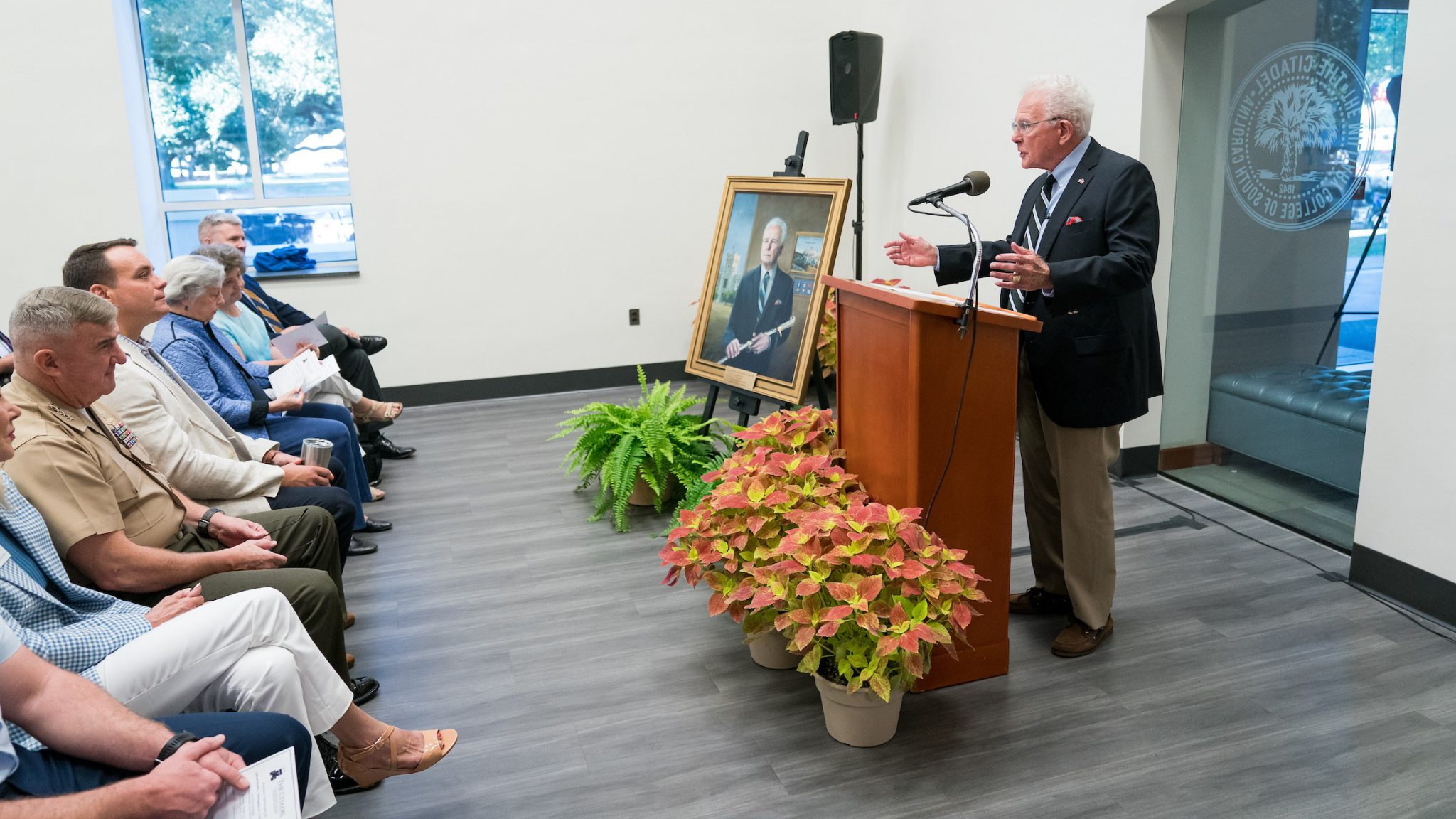 The Citadel unveils portrait of Col. Myron Harrington - The Citadel Today