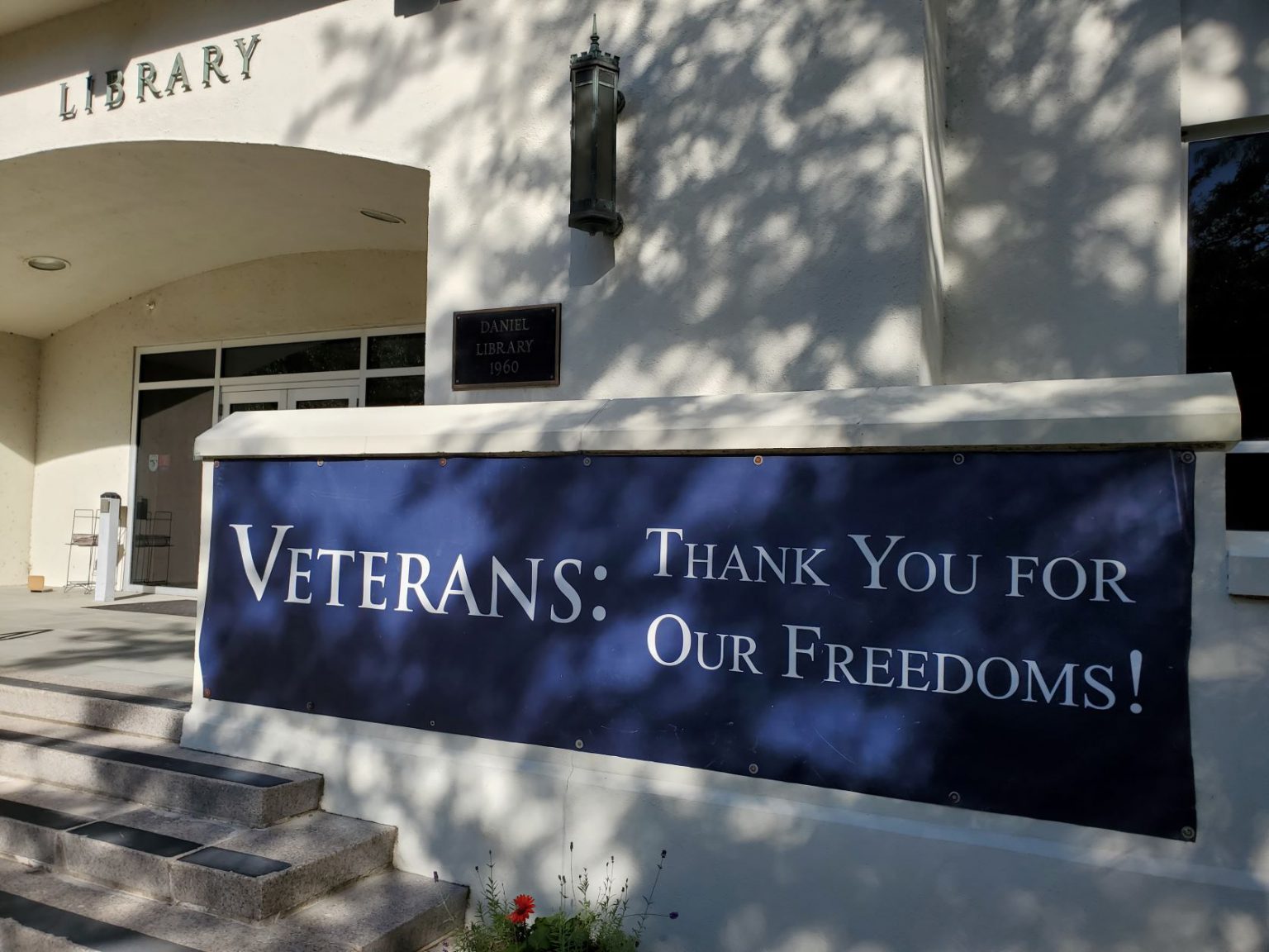 Student artwork in Daniel Library honors veterans - The Citadel Today
