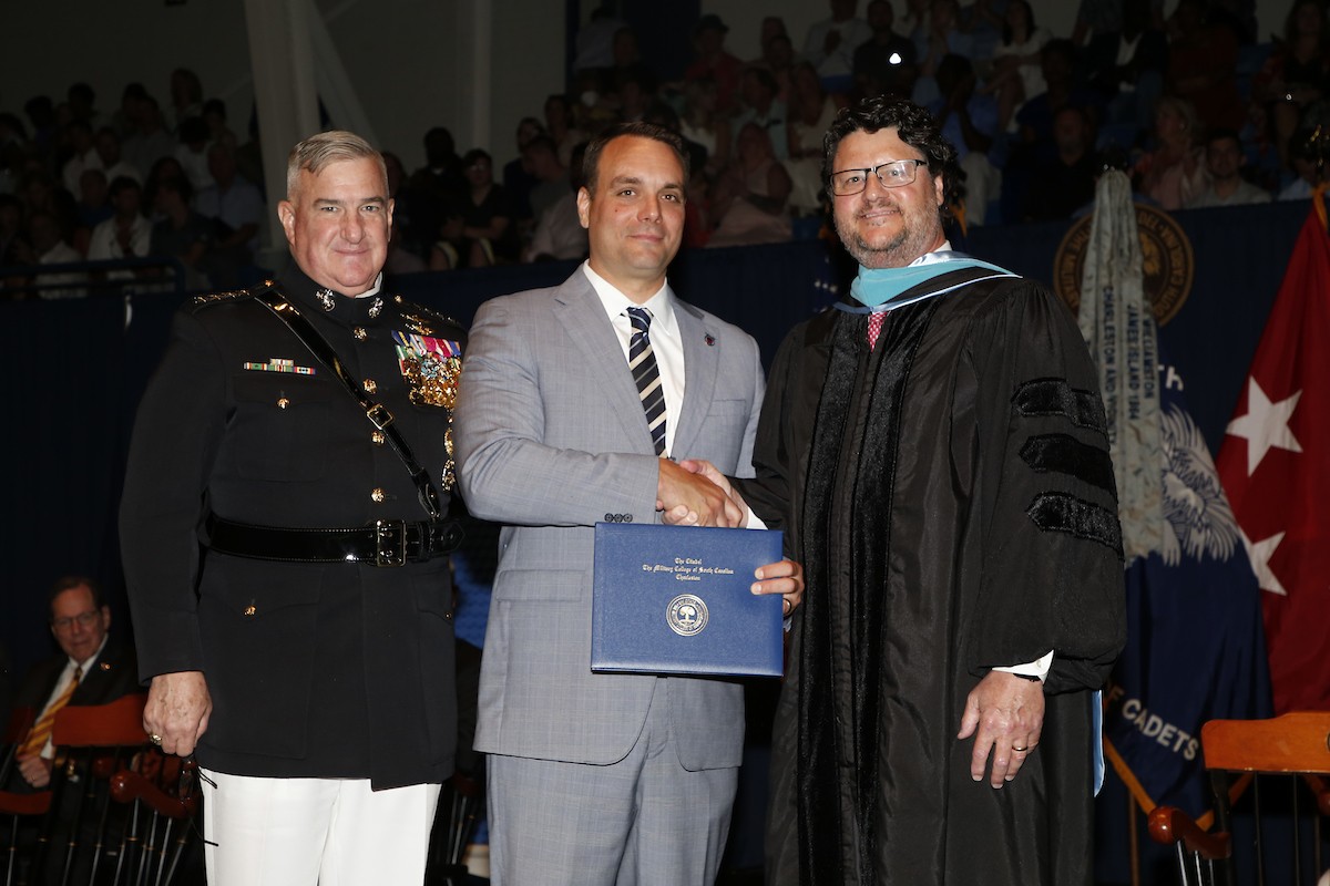 The Citadel awards honorary degrees to state and national leaders in recognition of service ...