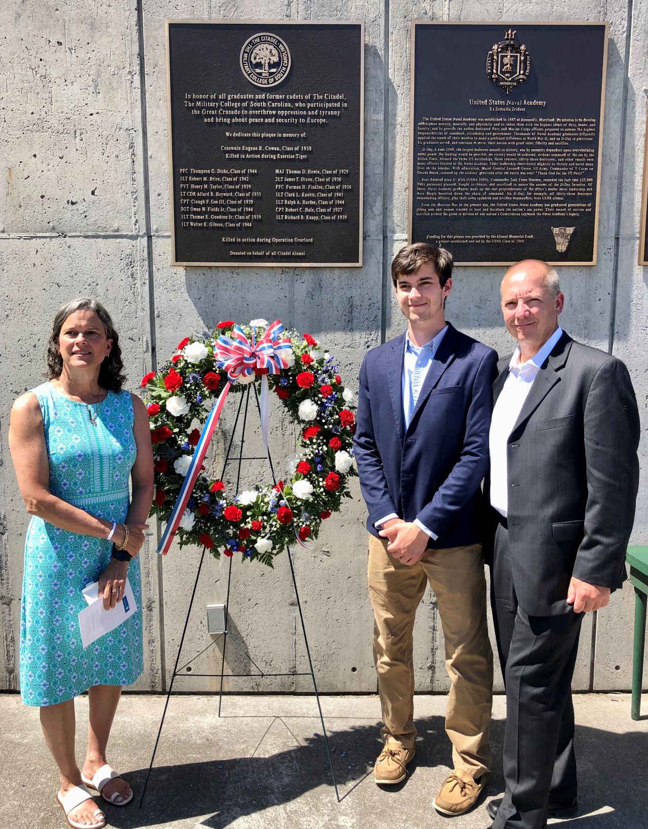 Plaque Honoring Fallen Citadel | The Citadel Parent and Family Portal