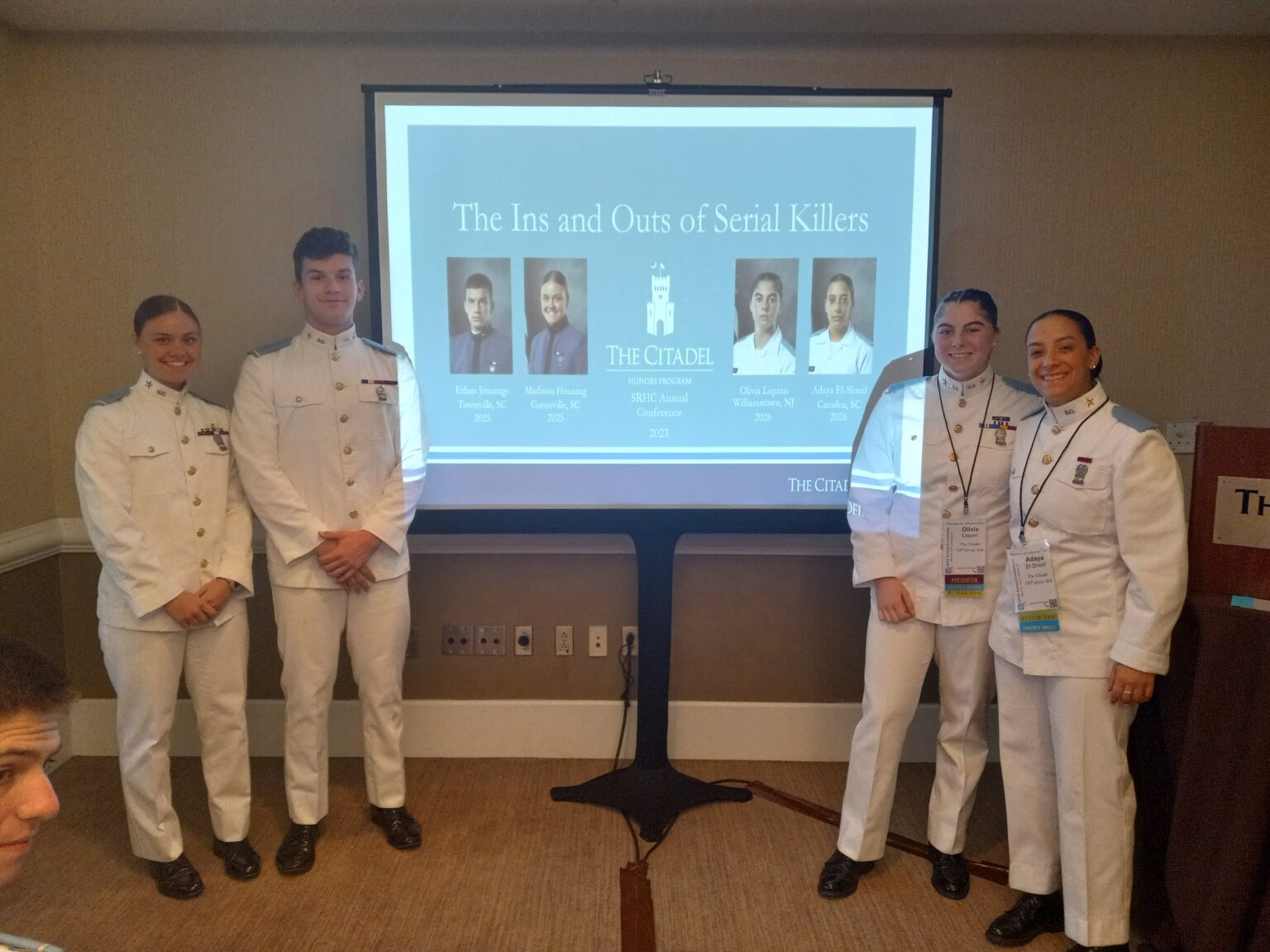 Citadel cadets in the Honors Program display their academic excellence ...