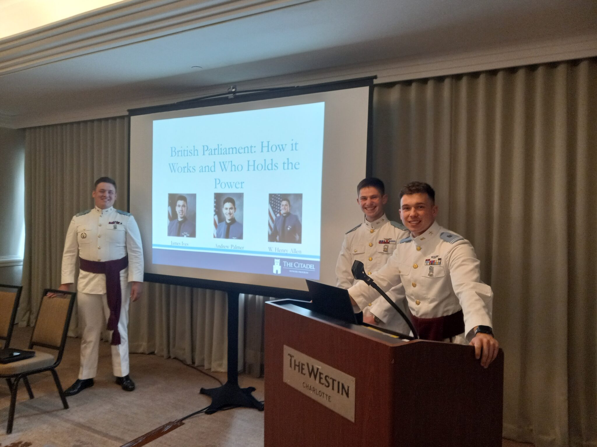 Citadel cadets in the Honors Program display their academic excellence ...