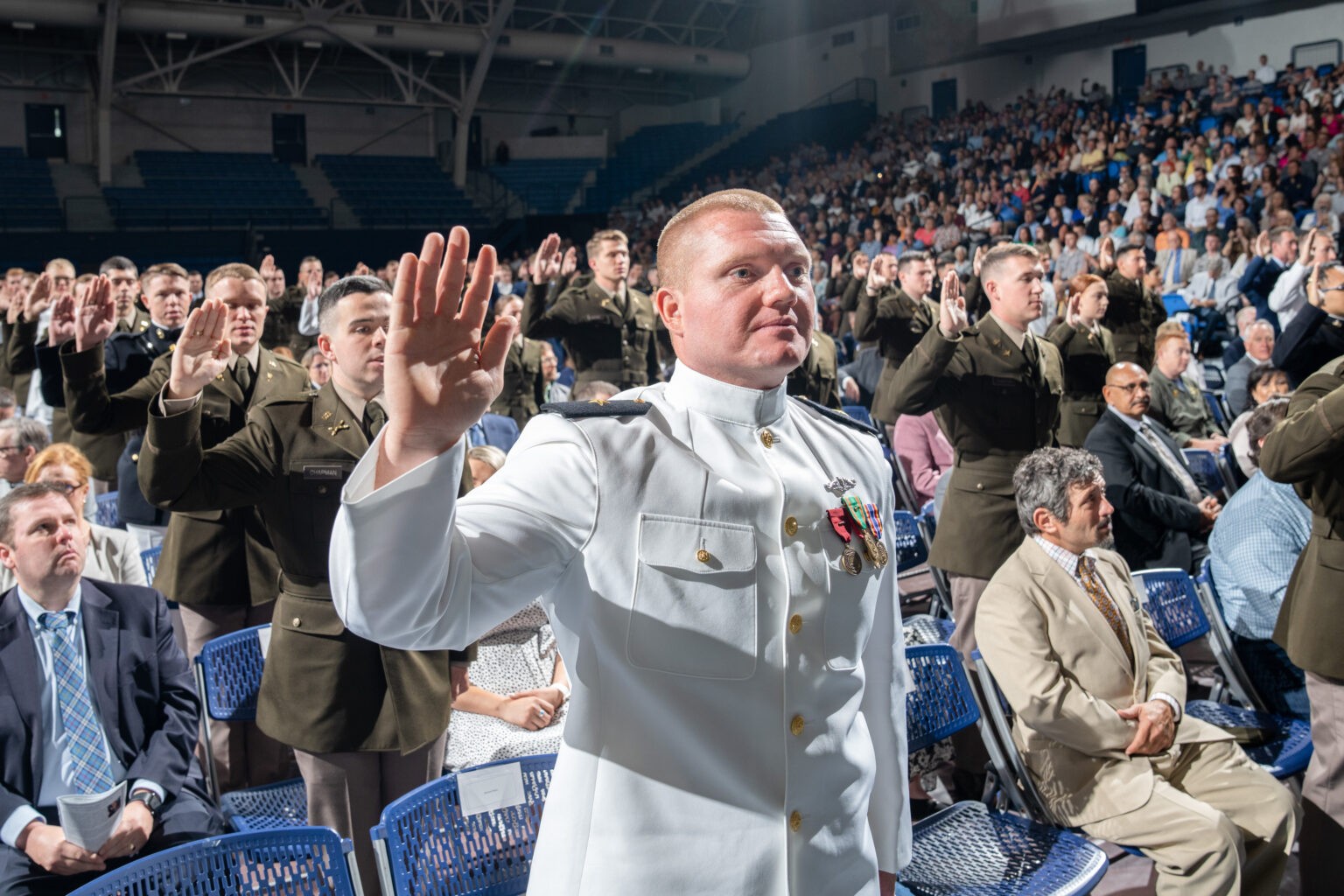 The Citadel Class of 2023 cadets sworn in as officers in the United ...