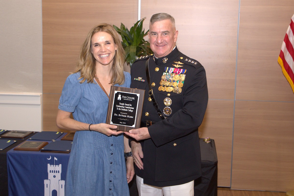 The Citadel Graduate College honors achievements of remarkable students ...
