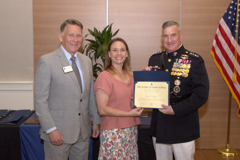 The Citadel Graduate College honors achievements of remarkable students ...