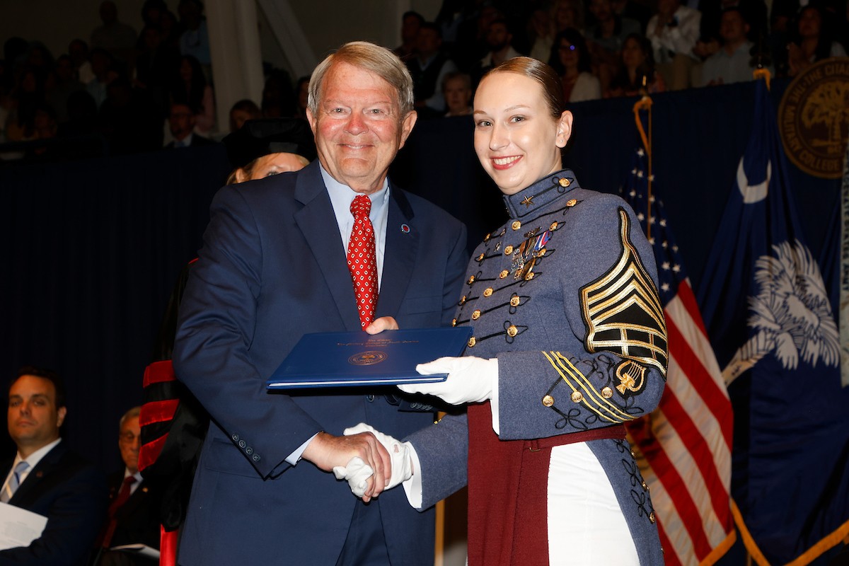 Awards presented to top cadets during 2023 commencement ceremony at The ...