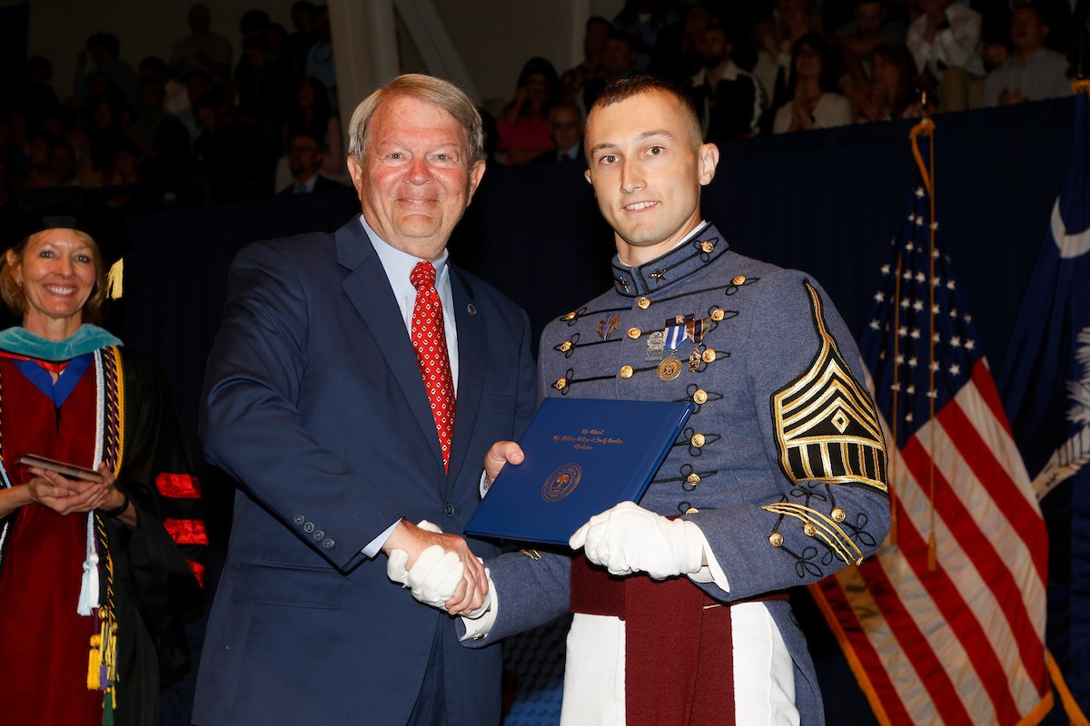 Awards presented to top cadets during 2023 commencement ceremony at The ...