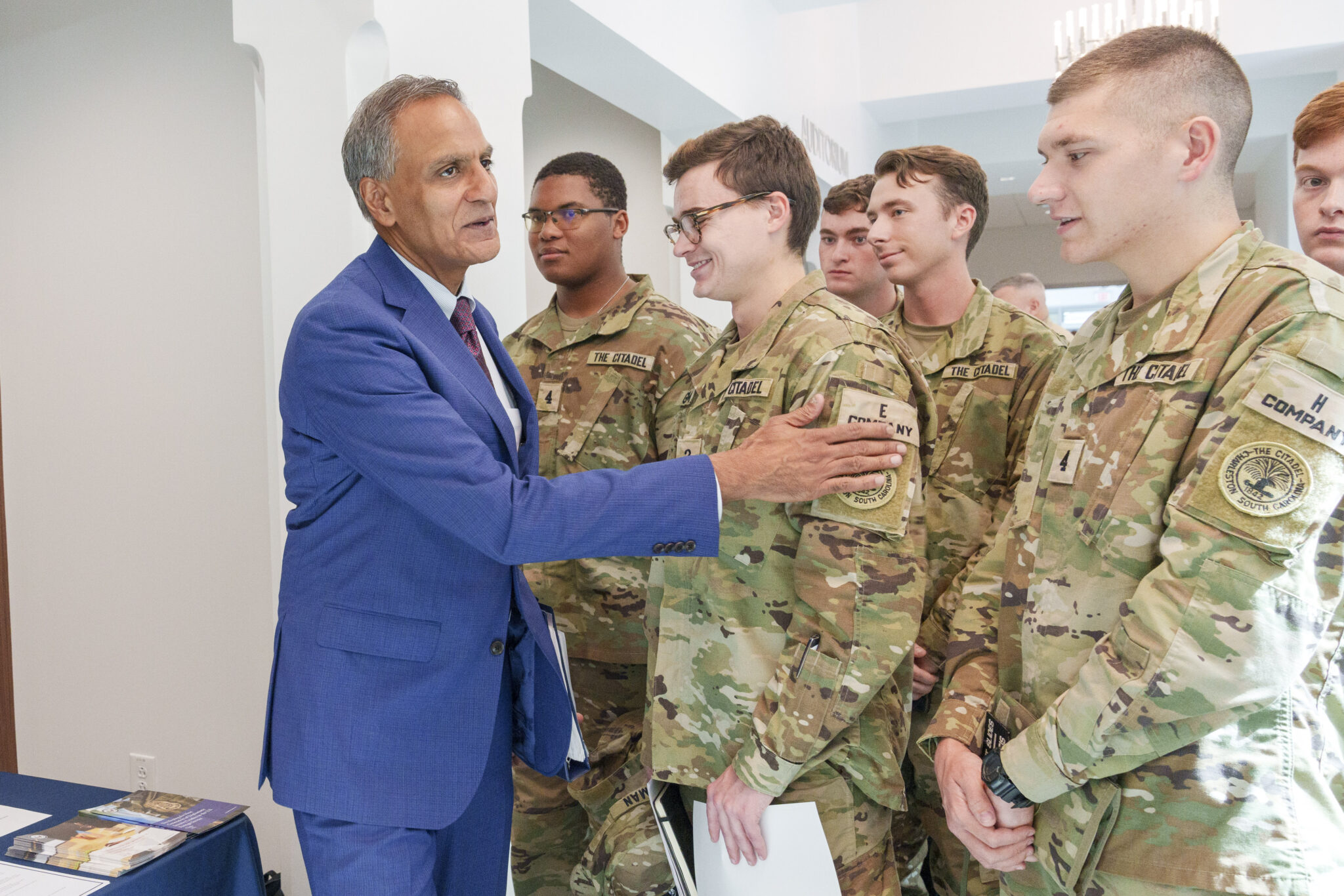 Deputy Secretary of State Richard Verma visits with Citadel cadets and ...