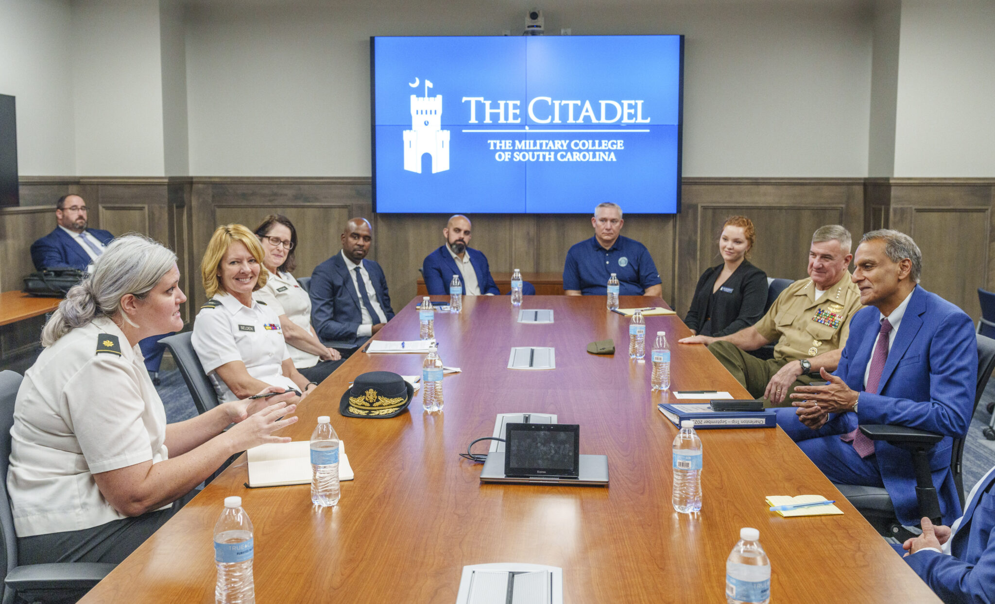 Deputy Secretary of State Richard Verma visits with Citadel cadets and ...