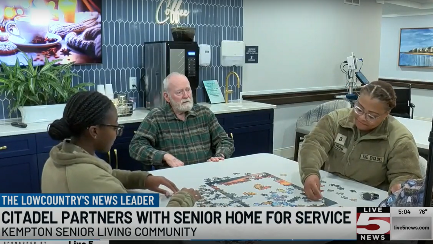 Citadel cadets bringing joy to Lowcountry seniors - The Citadel Today