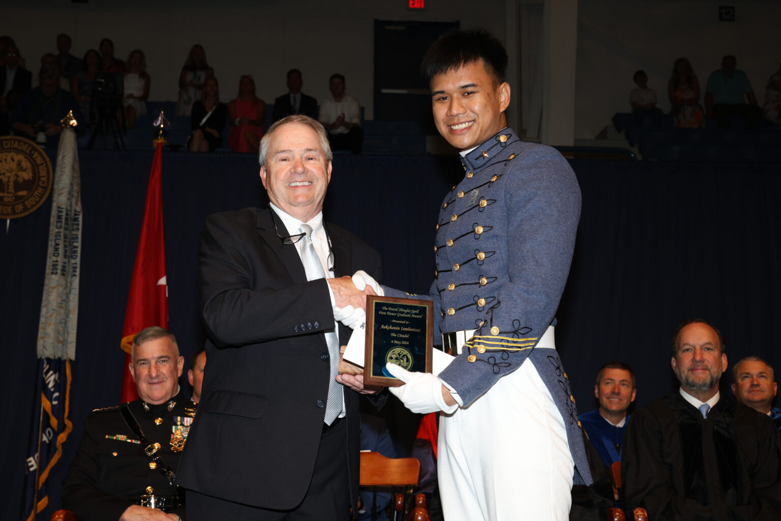 Awards presented to top cadets during 2024 commencement ceremony at The ...