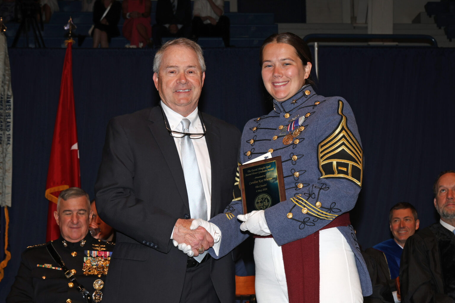 Awards presented to top cadets during 2024 commencement ceremony at The ...