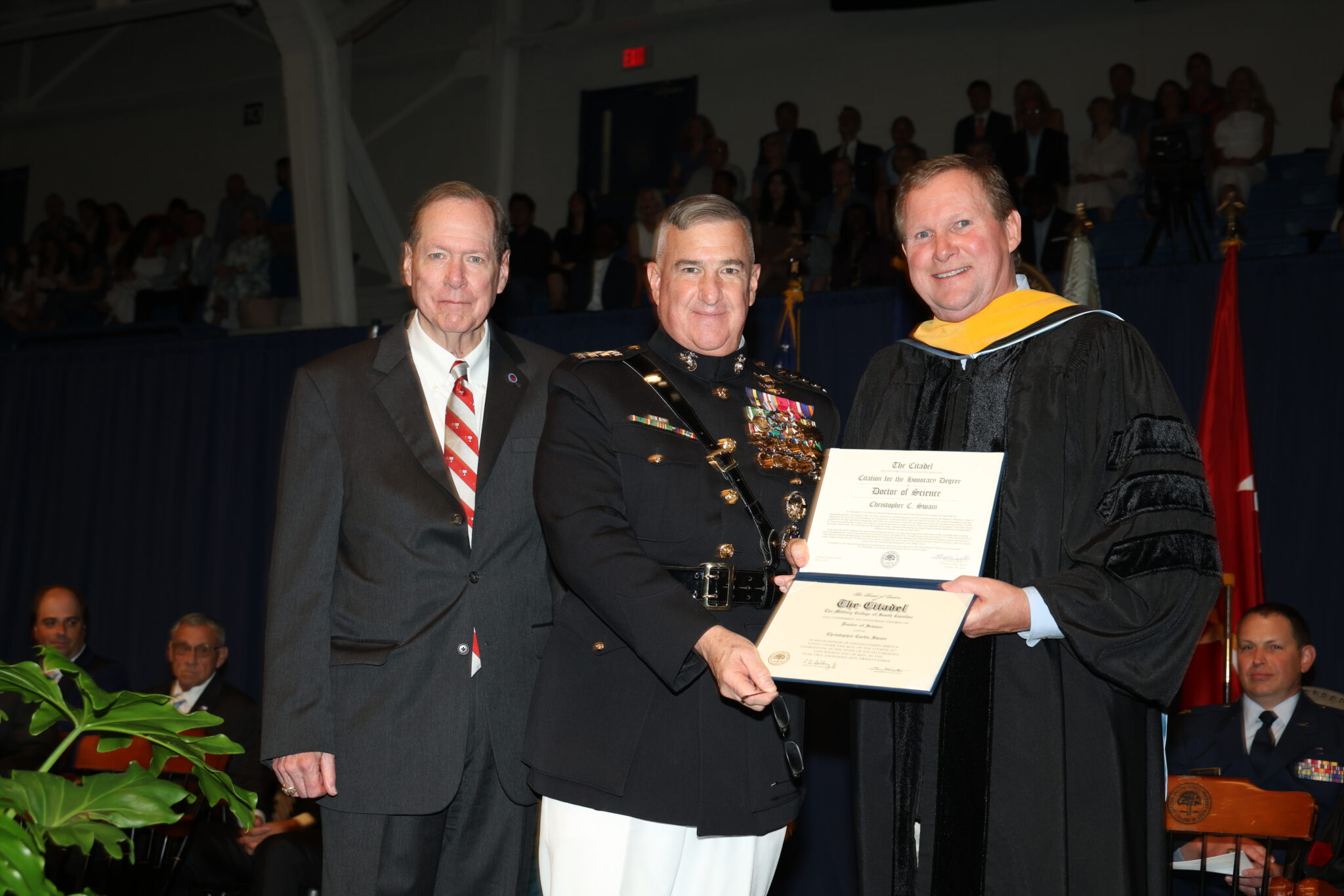 The Citadel awards honorary degrees in recognition of service to state ...