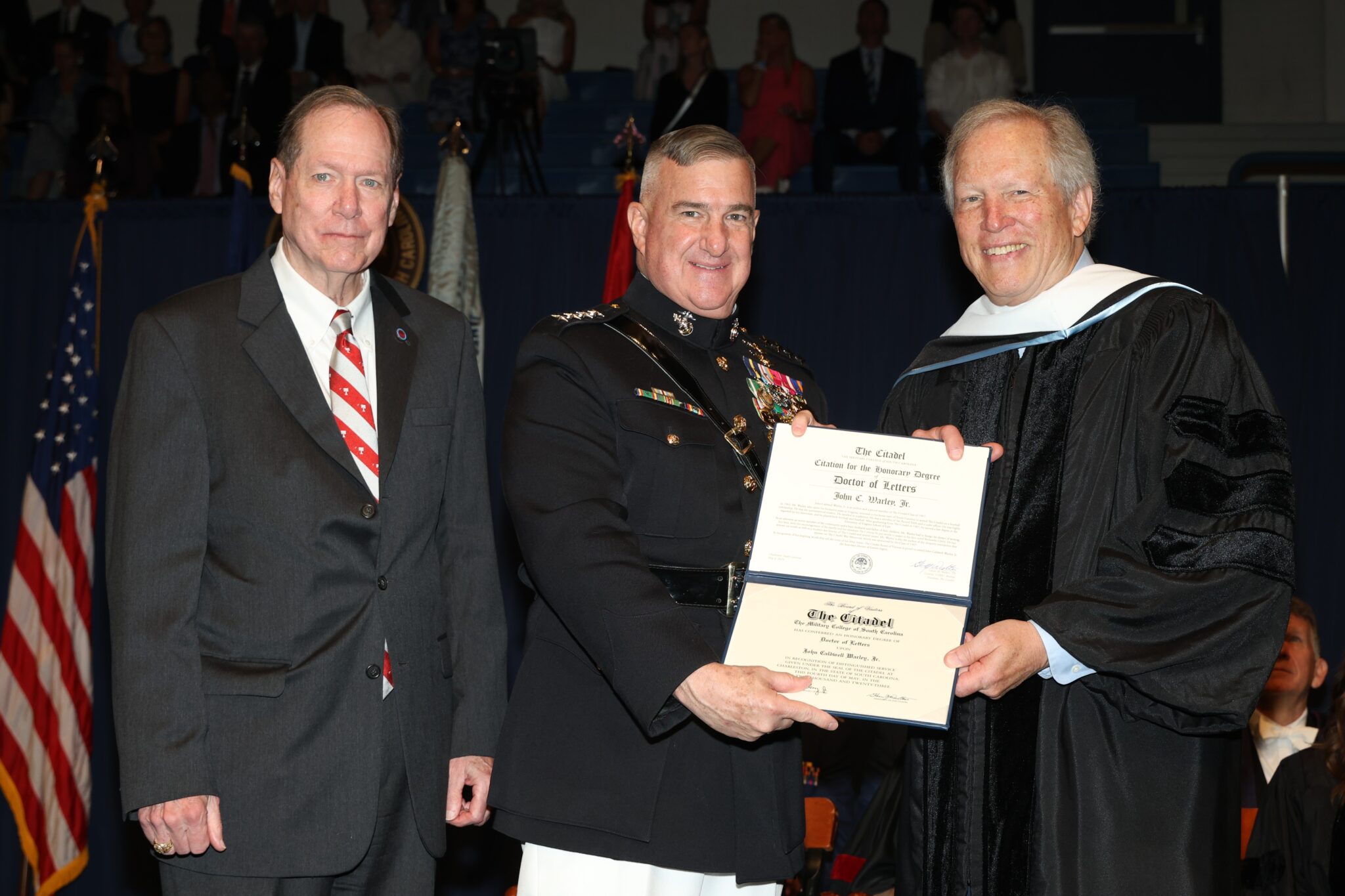 The Citadel awards honorary degrees in recognition of service to state ...