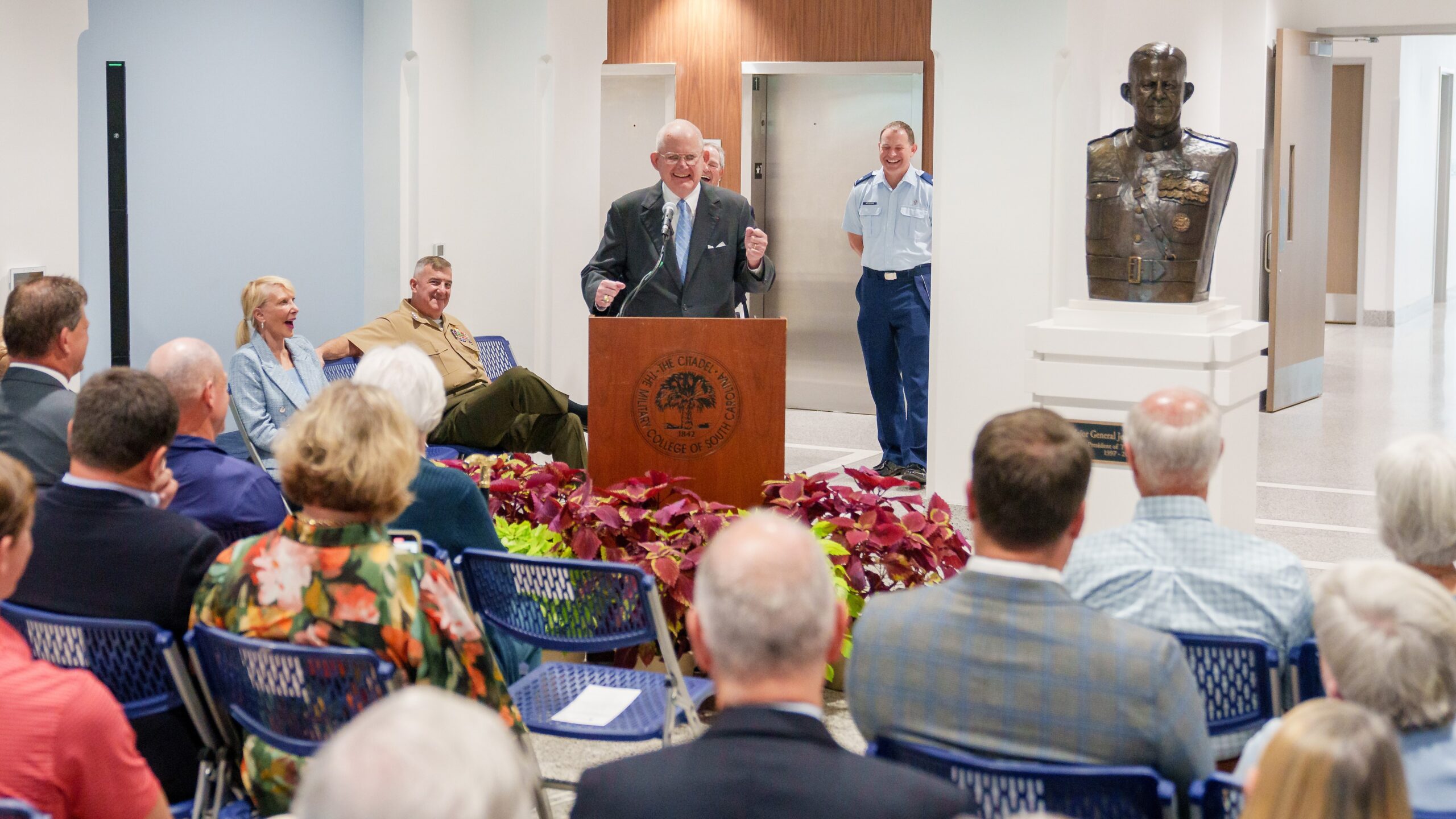 The Citadel honors its 18th president with statue on campus - The ...