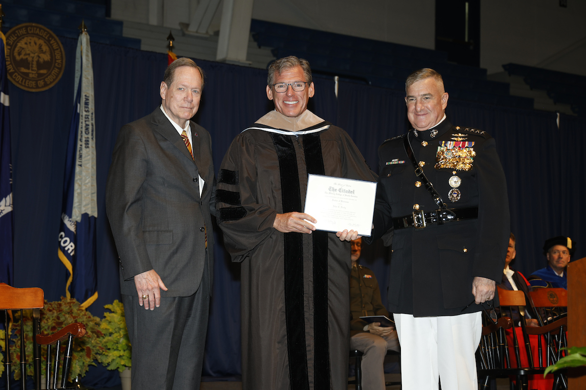 The Citadel awards honorary degrees in recognition of service to state ...