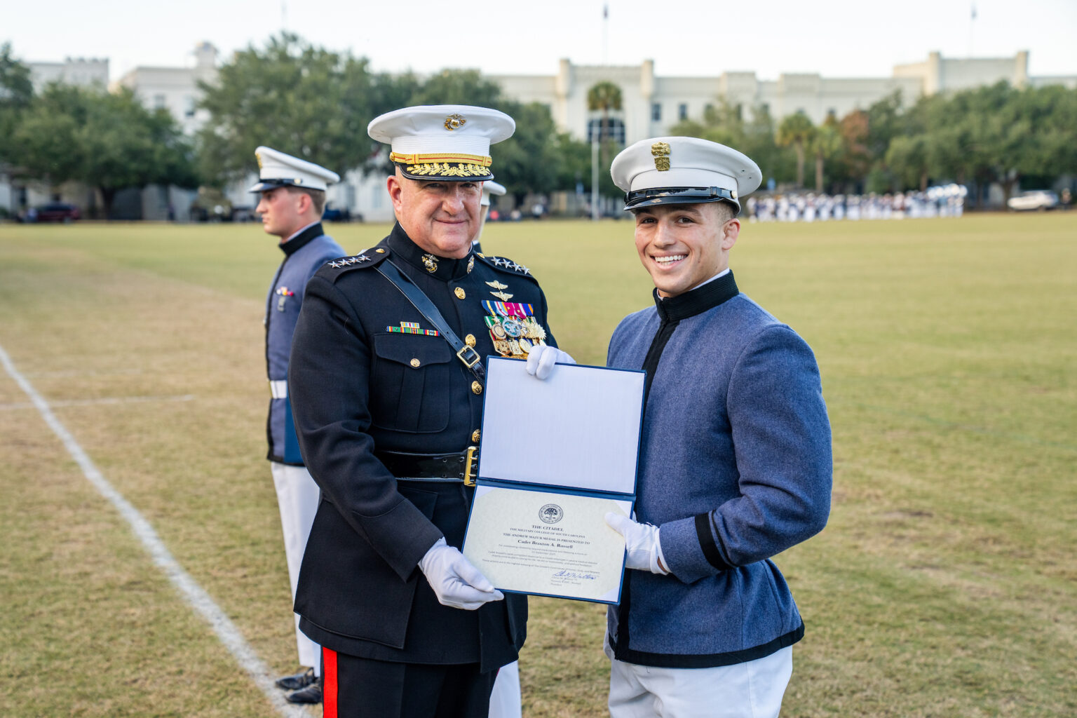Three cadets recognized for selfless and lifesaving actions - The ...