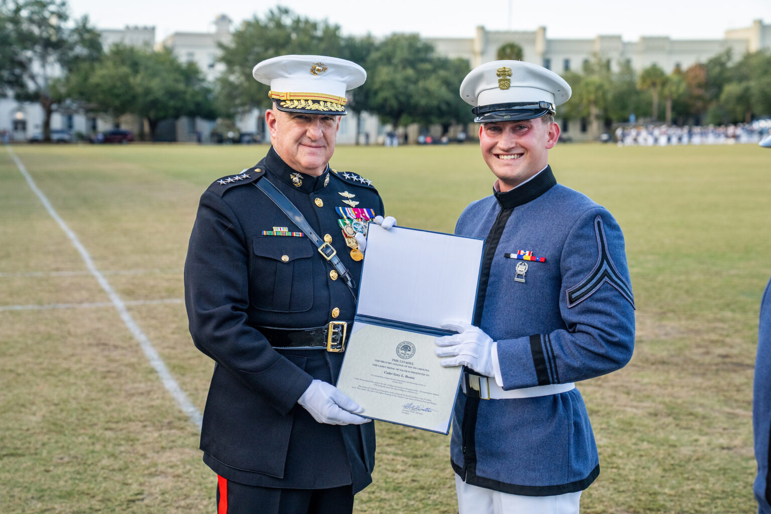 Three cadets recognized for selfless and lifesaving actions - The ...