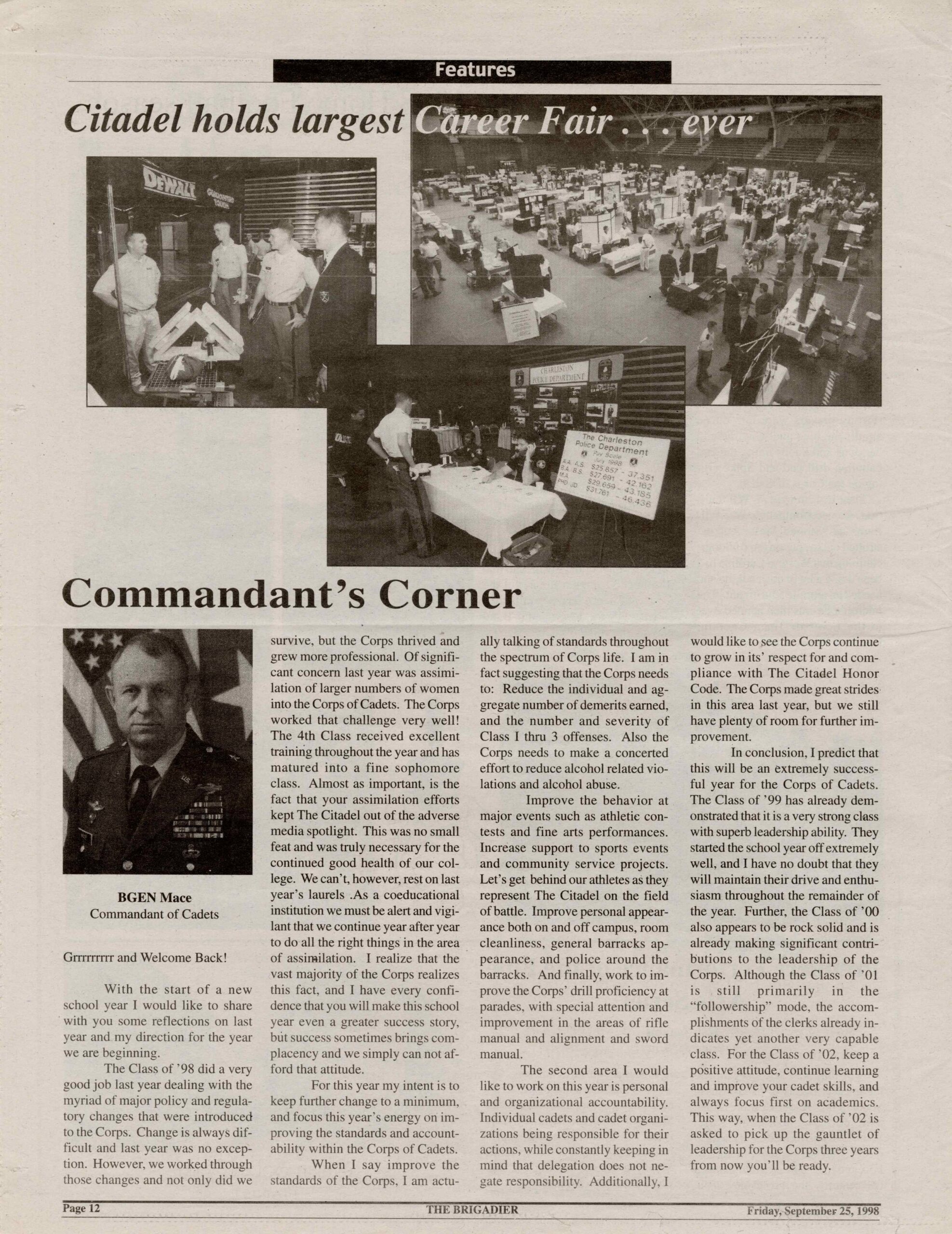 Remembering Brig. Gen. James Emory Mace, former Commandant of Cadets ...